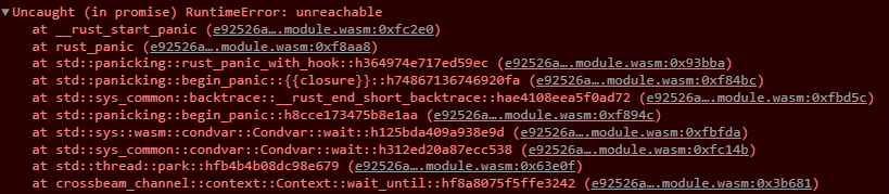 crossbeam-channel panics 'unreachable' on wasm · Issue #756 · crossbeam-rs/crossbeam · GitHub