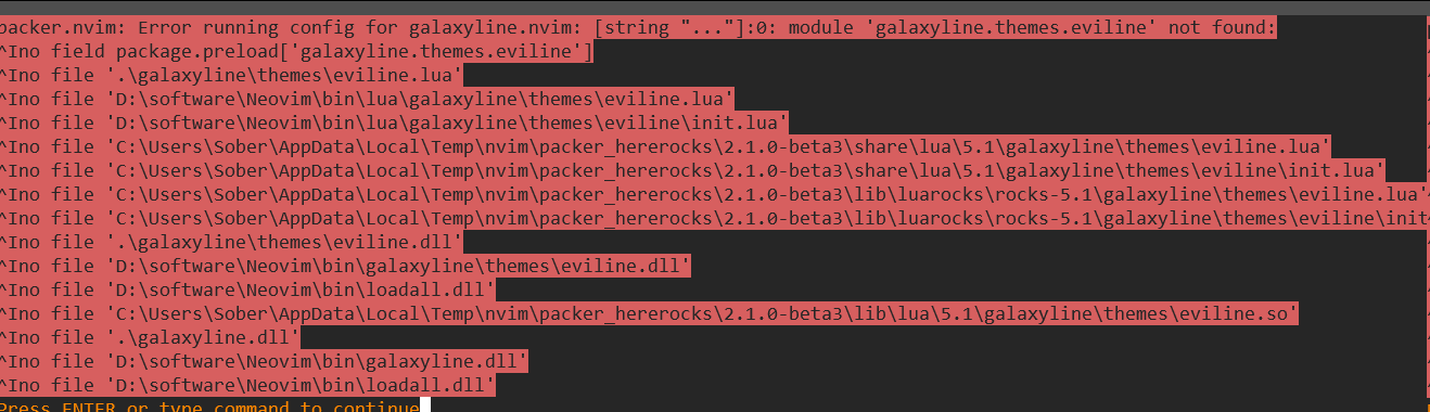 How to remove the galaxyline plugins? · Issue #227 · nvimdev/galaxyline.nvim · GitHub