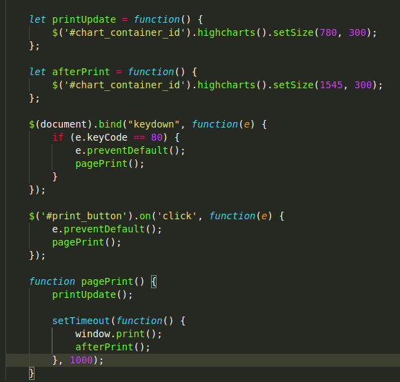 Printing chart with @media queries · Issue #2284 · highcharts/highcharts · GitHub
