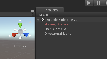 Missing Prefab in DoubleSidedTest scene · Issue #807 · microsoft ...