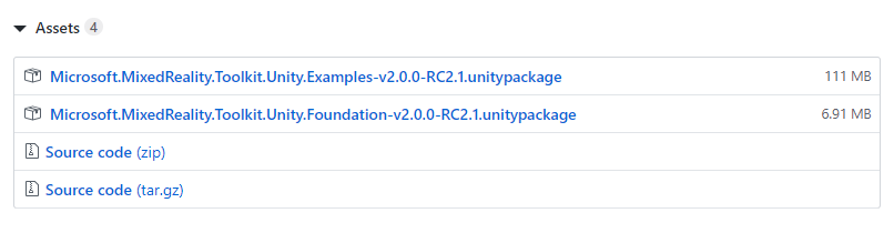 Missing .Unitypackage? · Issue #4918 · microsoft/MixedRealityToolkit-Unity · GitHub