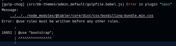 [Bug] Gulp can't build the admin theme · Issue #275 · FOSSBilling/FOSSBilling · GitHub