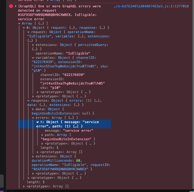 Live extensions not able to use bits - beginUseBitsInExtension service error · Issue #681 ...
