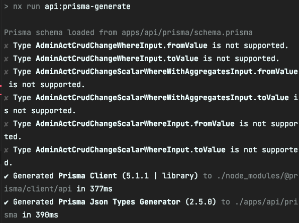 Prisma 5.1.0 Support · Issue #122 · arthurfiorette/prisma-json-types-generator · GitHub