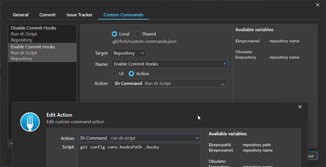 Feature Request Ignore Git Hooks · Issue 948 · Fork Devtracker · Github