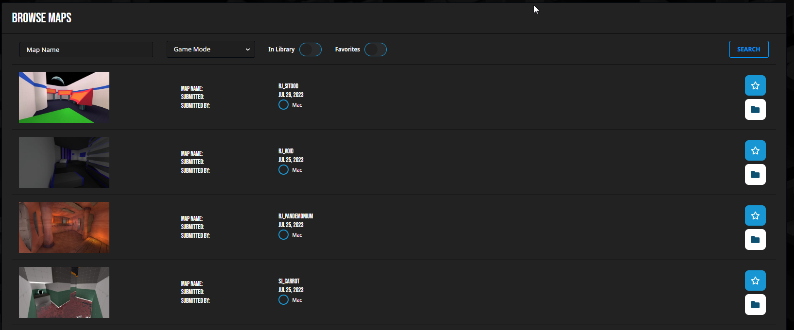 Restyled, more compact map list · Issue #794 · momentum-mod/website · GitHub