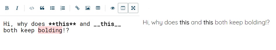 How to make doube-underscore not be treated as a bold · Issue #676 · sparksuite/simplemde ...
