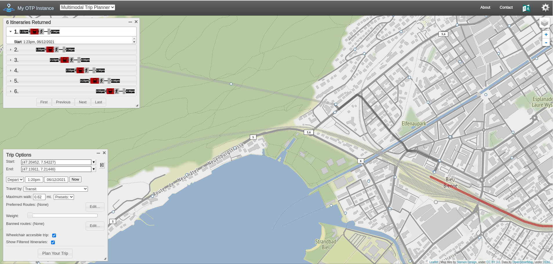 Discourage walking transfer over PT transit · Issue #3544 · opentripplanner/OpenTripPlanner · GitHub