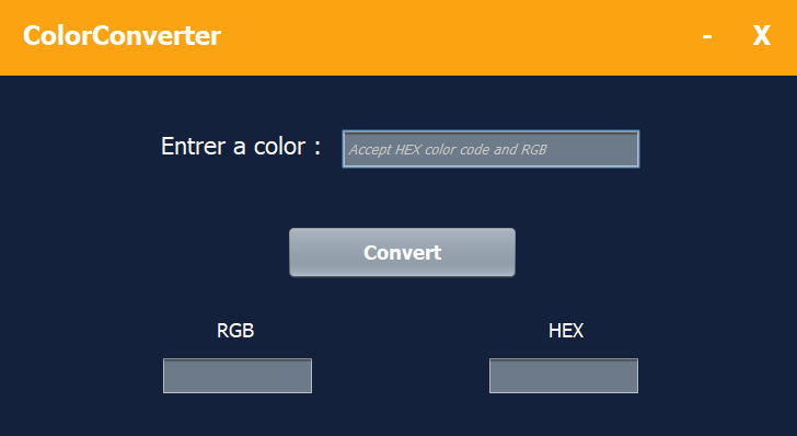 GitHub - Xamez/Color-Converter: A simple Color Converter (Hex ⇿ rgb)