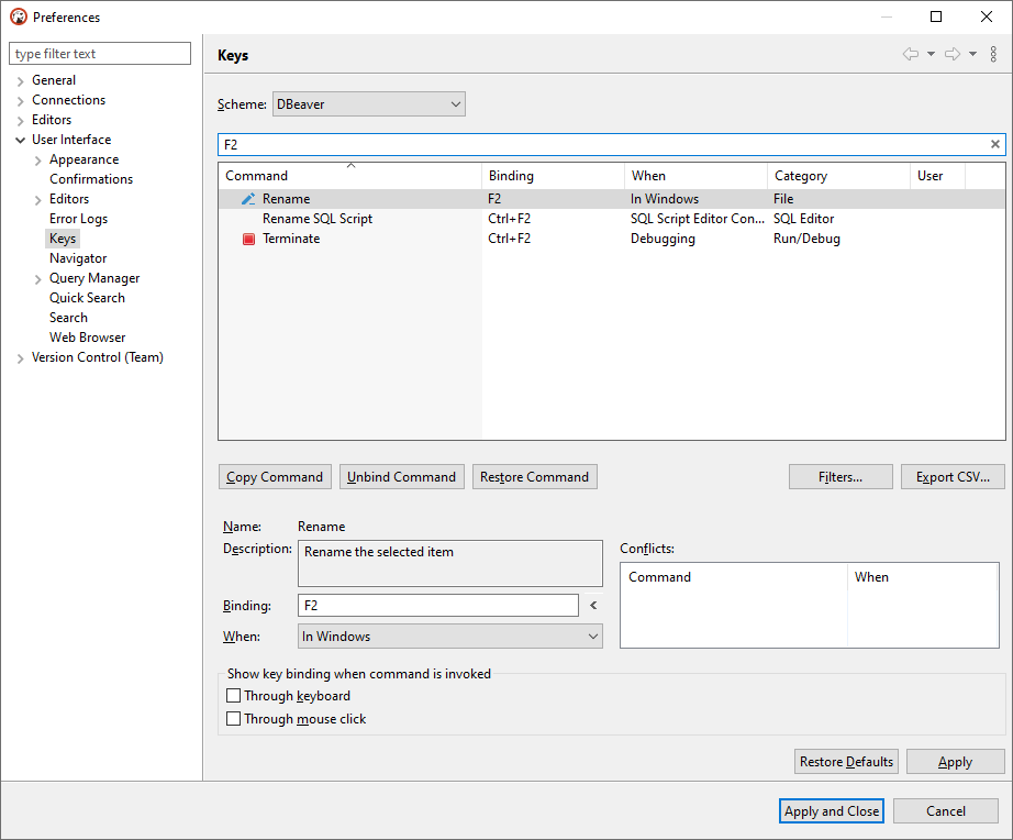 Rename shortcut (F2) not working for table columns · Issue #10809 ...