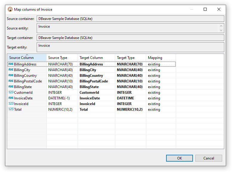 Field Mapping Dialog: Field Order · Issue #12001 · dbeaver/dbeaver · GitHub