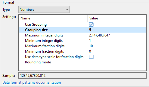 #16479 Allow to specify grouping size for the number formatter by ...