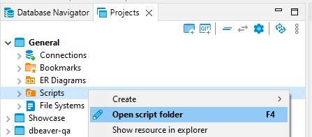Having Script tabs underneath Project tabs ? · Issue #16491 · dbeaver/dbeaver · GitHub
