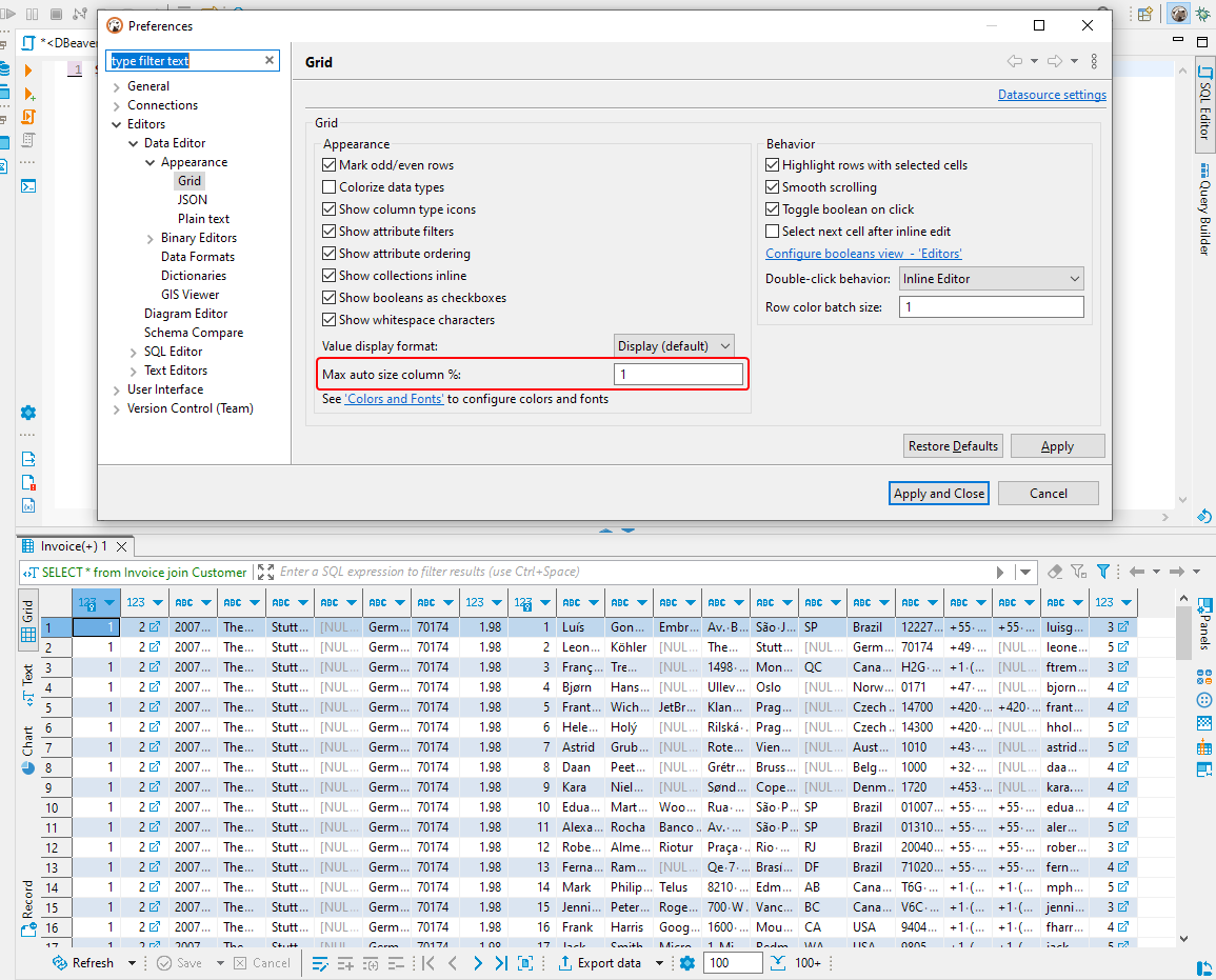 Ability to fix width columns in result grid · Issue #18627 · dbeaver/dbeaver · GitHub