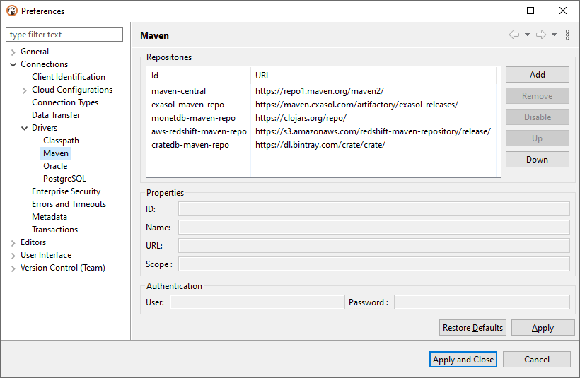 Add Maven Snapshot Repository And Be Able To Add Snapshot Driver Version · Issue 19756 
