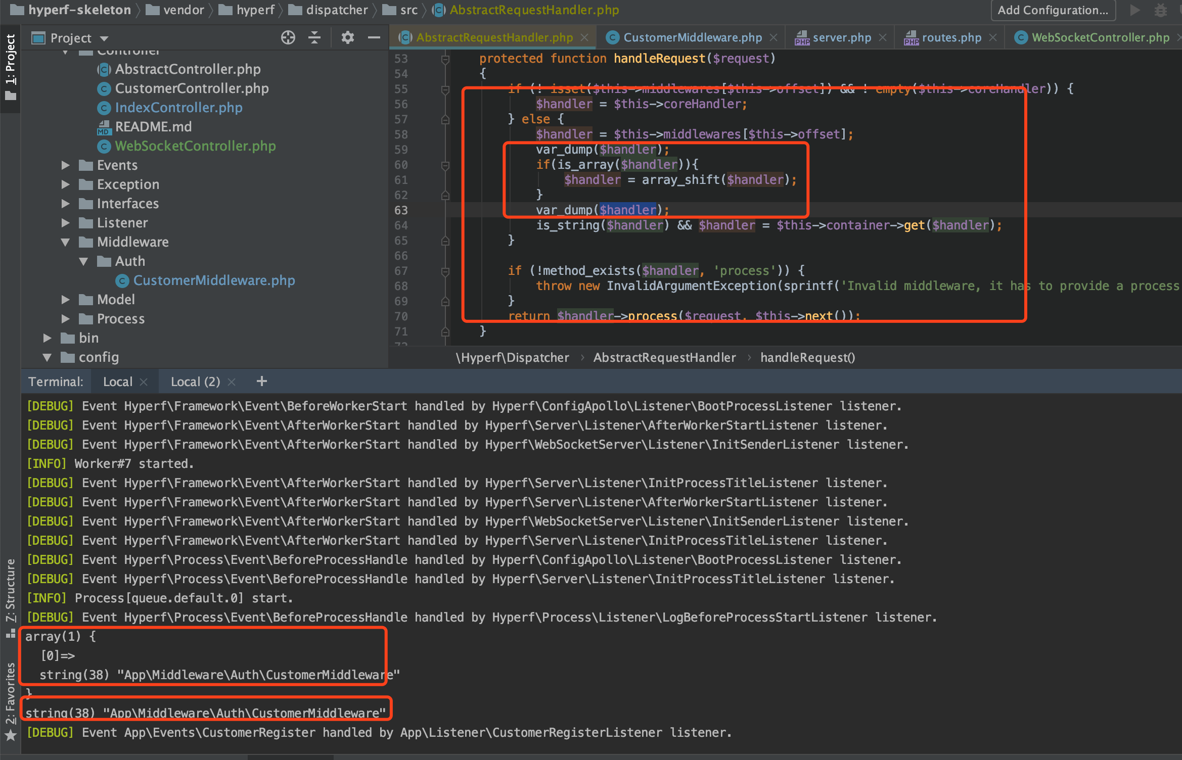 [BUG] Invalid middleware, it has to provide a process() method.[62] · Issue #3448 · hyperf ...