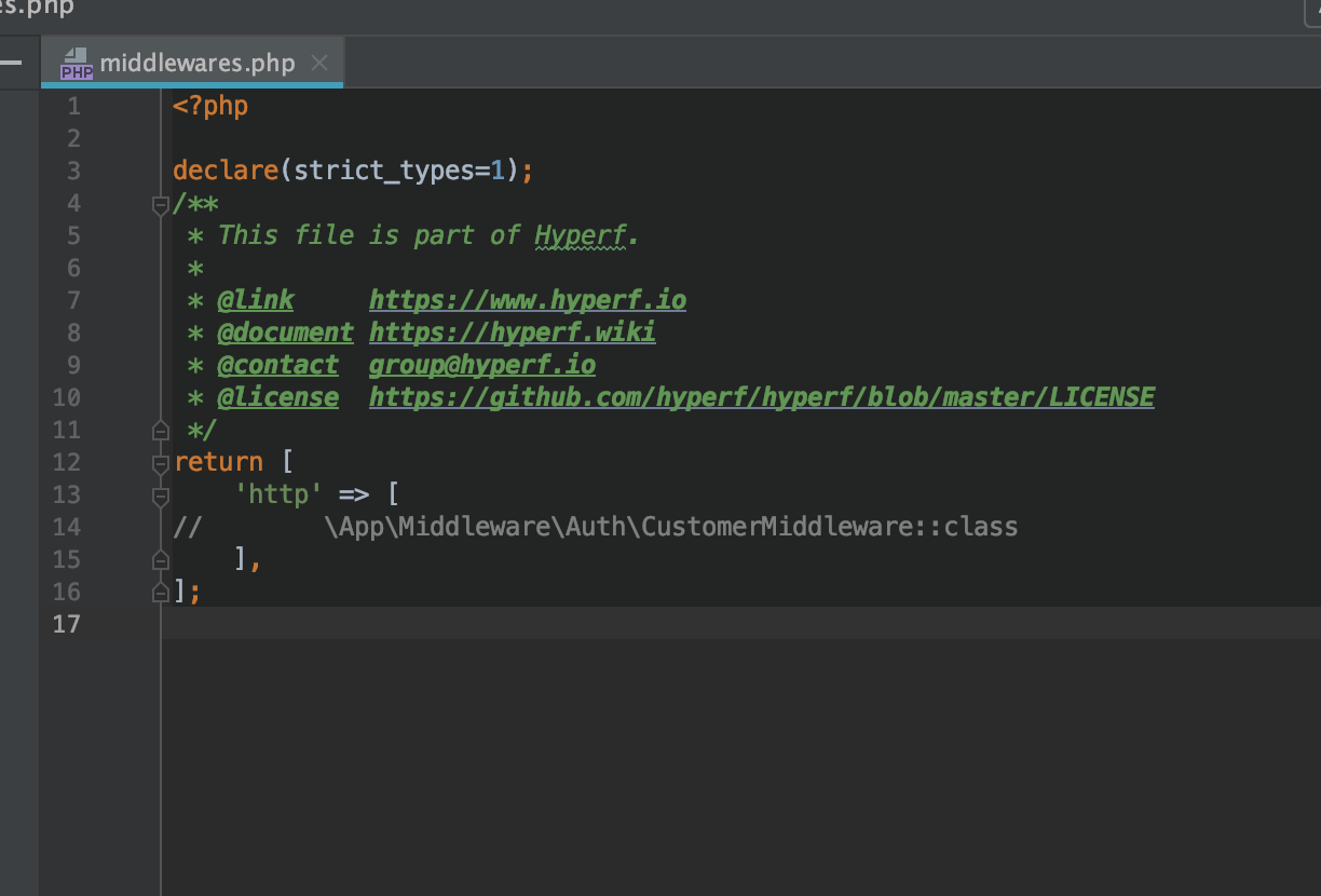 [BUG] Invalid middleware, it has to provide a process() method.[62] · Issue #3448 · hyperf ...