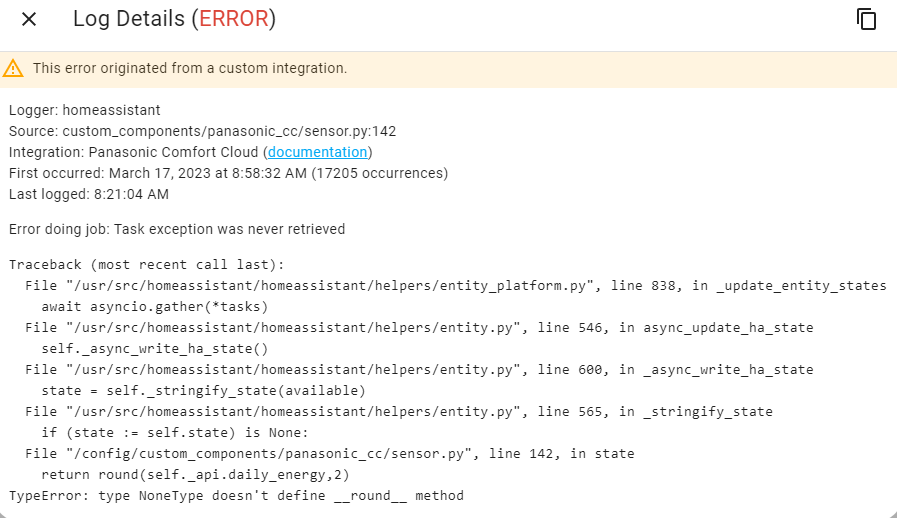Home Assistant reports sensor errors for this component · Issue #104 · sockless-coding/panasonic ...