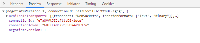 Unable to connect with SignalR hub with any available transports. Error ...