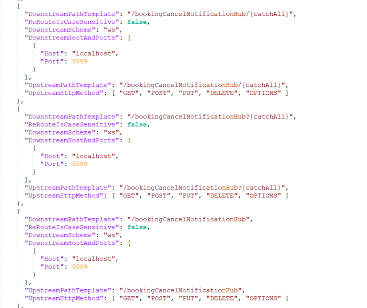 Unable to connect with SignalR hub with any available transports. Error 404 "No Connection with ...