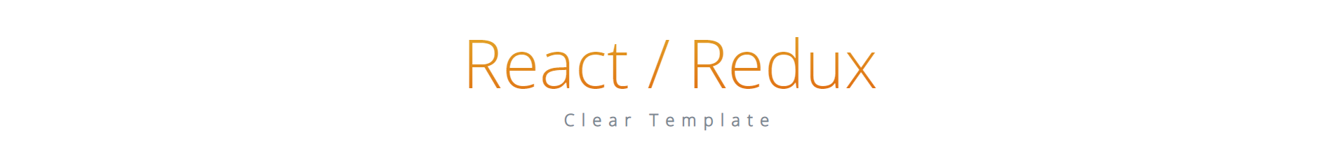 GitHub - JulianBeletskyy/React-Redux-Clear-Template: Clear template for ...