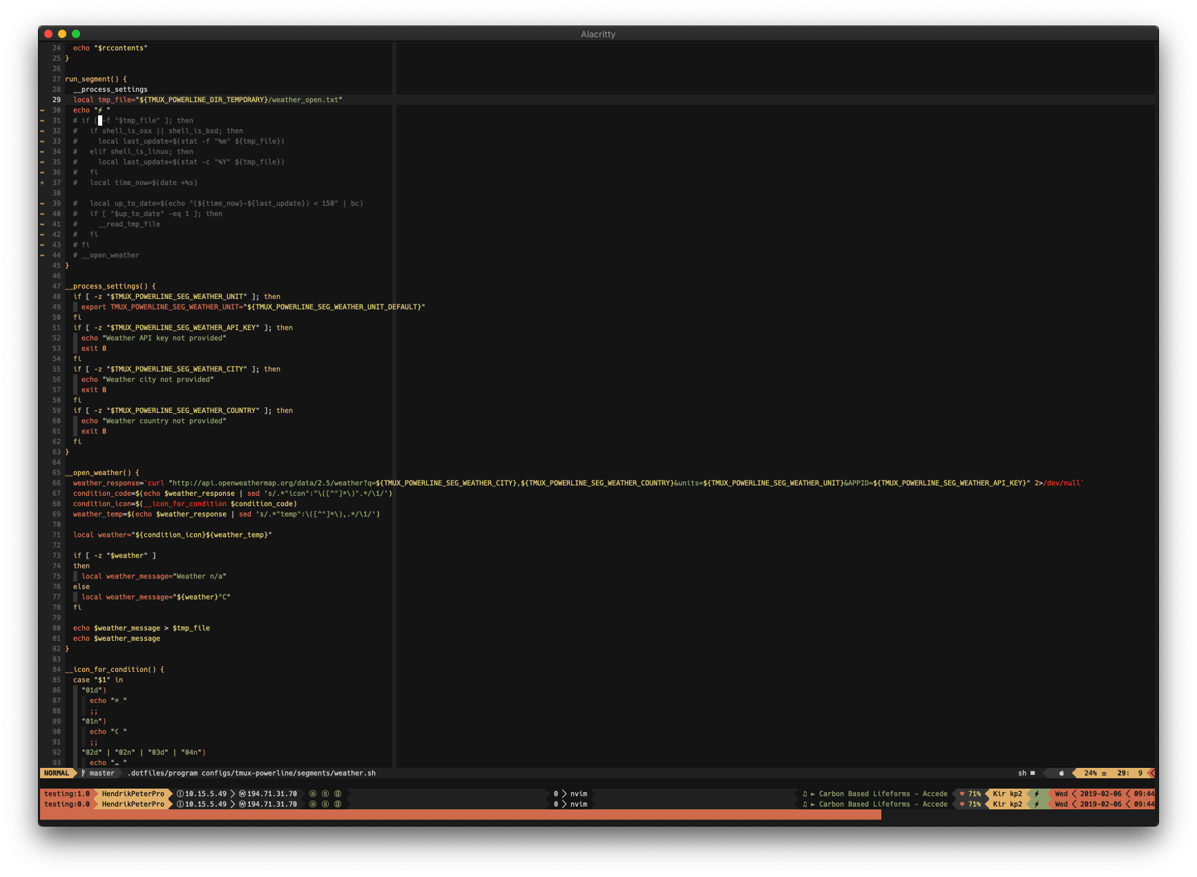 Alacritty + tmux has double bar and glitchy line break with flickering rendering · Issue #1865 ...