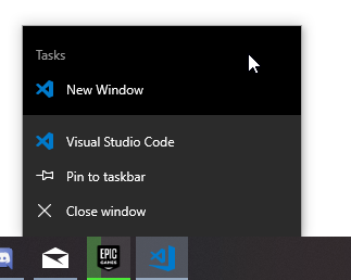 "Recent" and "Recent Workspaces" not listed in the taskbar. · Issue #63197 · microsoft/vscode ...