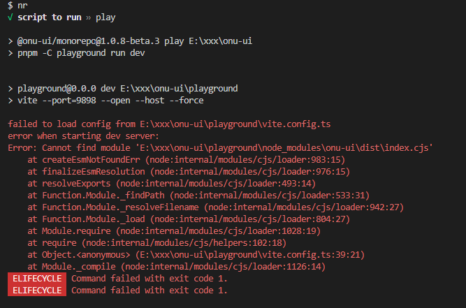 [BUG]: pnpm run play 失败 · Issue #78 · onu-ui/onu-ui · GitHub