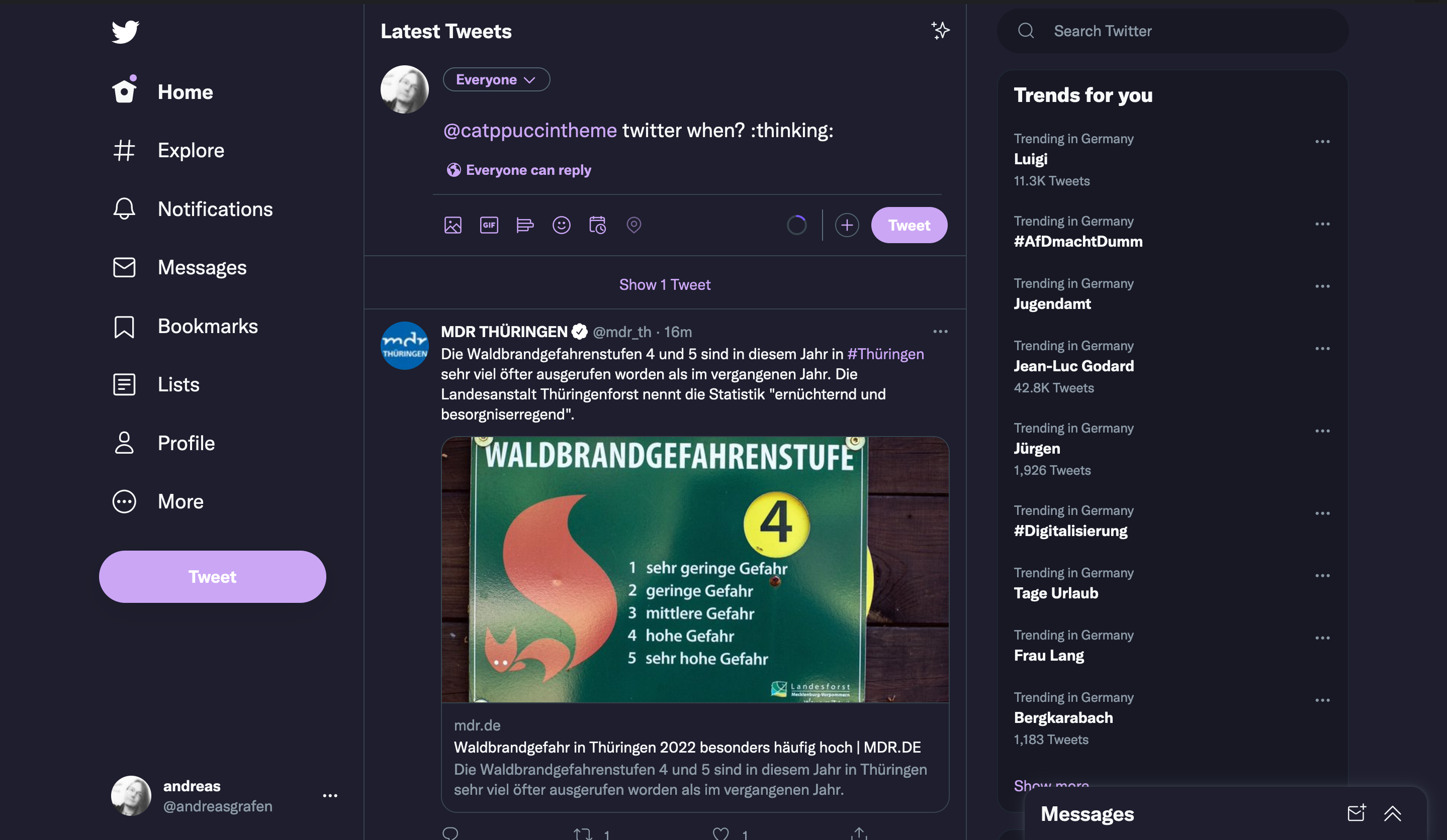 twitter.com · catppuccin catppuccin · Discussion #1957 · GitHub