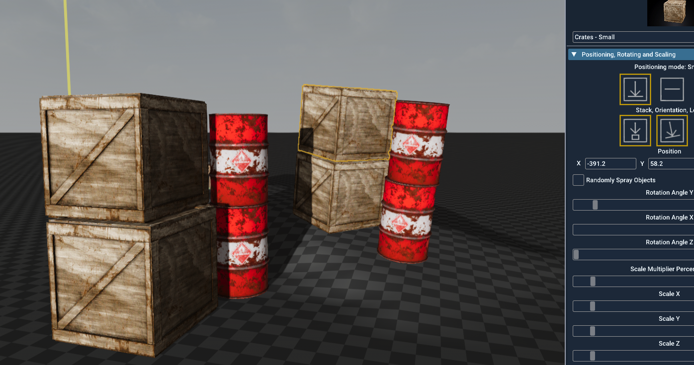 stacking objects with angle leave a space in between (without angle works) · Issue #2062 ...