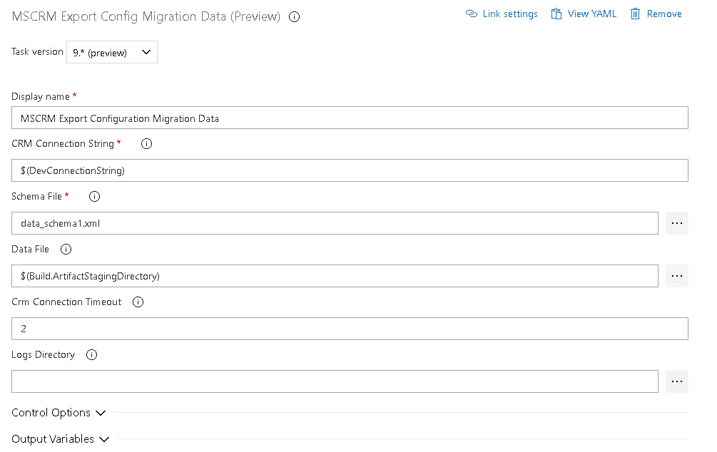 Issue With Mscrm Export Configuration Migration Data Task · Issue 241