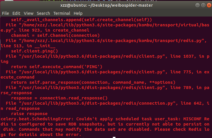 Message Error Couldnt Apply Scheduled Task Usertask Misconf Redis