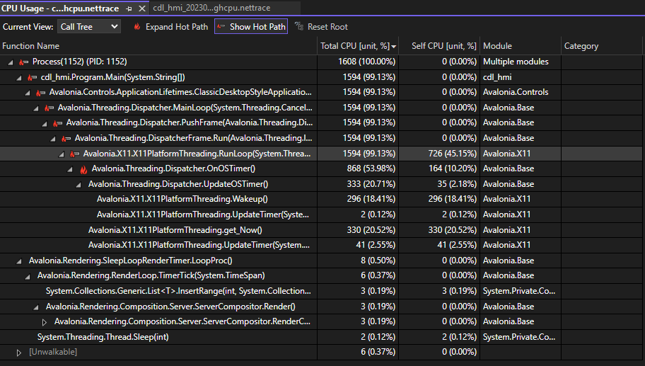 Idle application suddenly takes 100% CPU · Issue #12933 · AvaloniaUI ...