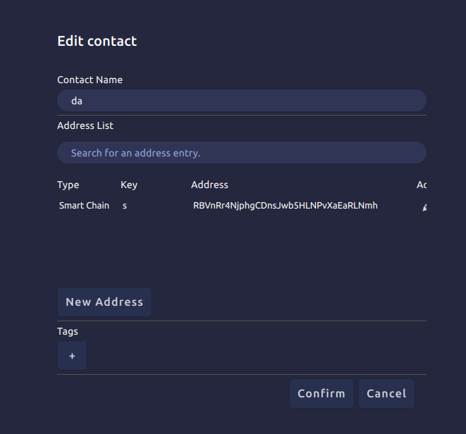 Addressbook layout issues · Issue #1658 · KomodoPlatform/komodo-wallet-desktop · GitHub