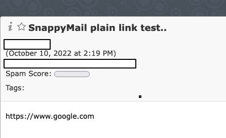 Links in emails should automatically be clickable links · Issue #521 · the-djmaze/snappymail ...