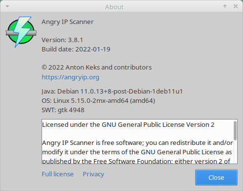 Add ability to copy detail from about dialog · Issue #329 · angryip/ipscan · GitHub