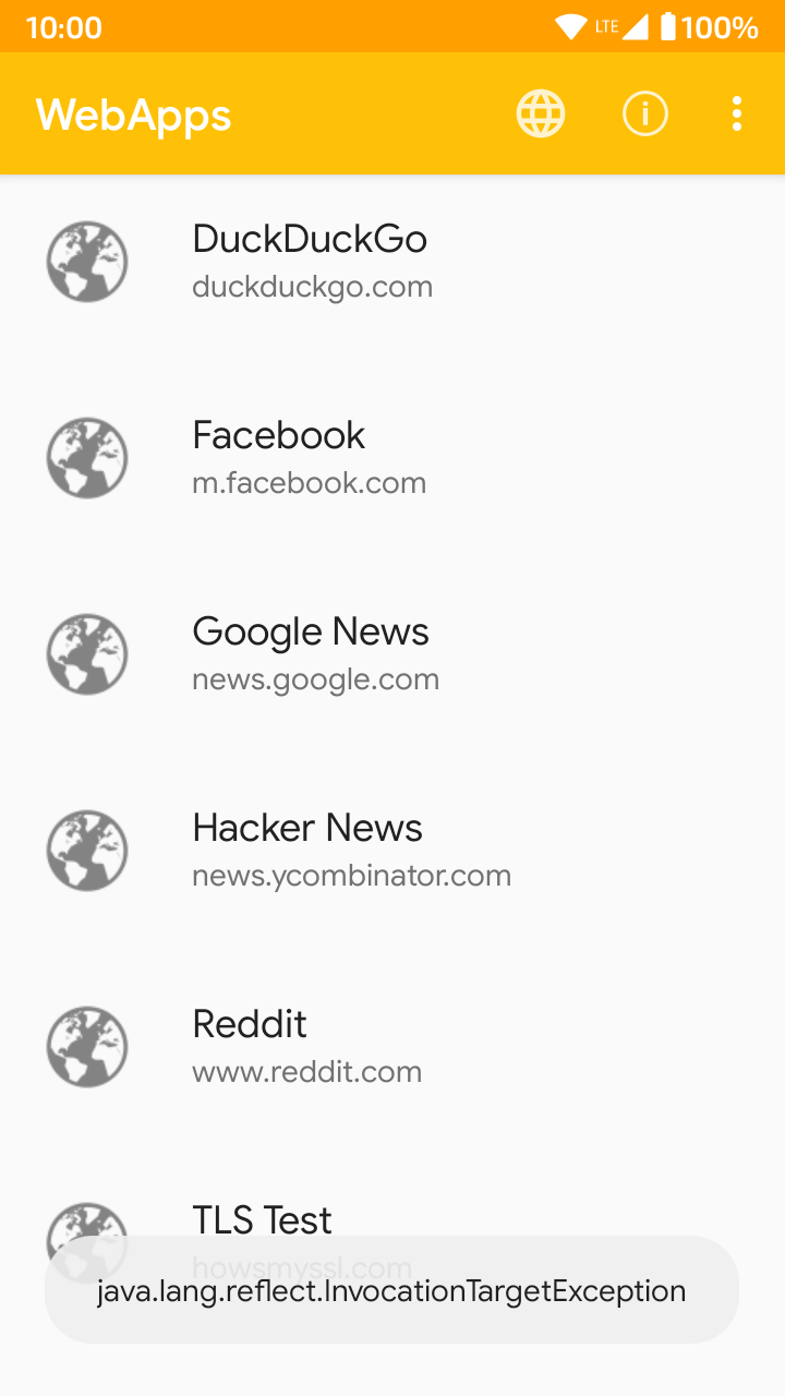 InvocationTargetException · Issue #189 · tobykurien/WebApps · GitHub