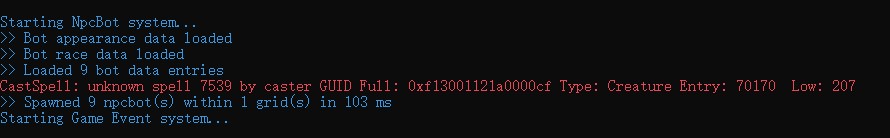 Azerothcore Console Error · Issue 245 · Trickerertrinity Bots · Github 7613