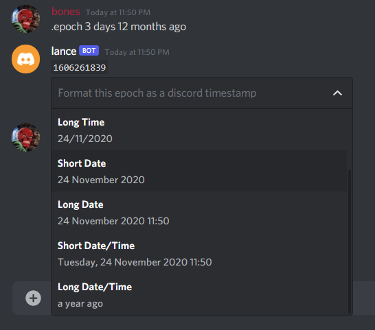 .epoch command · Issue #787 · python-discord/sir-lancebot · GitHub