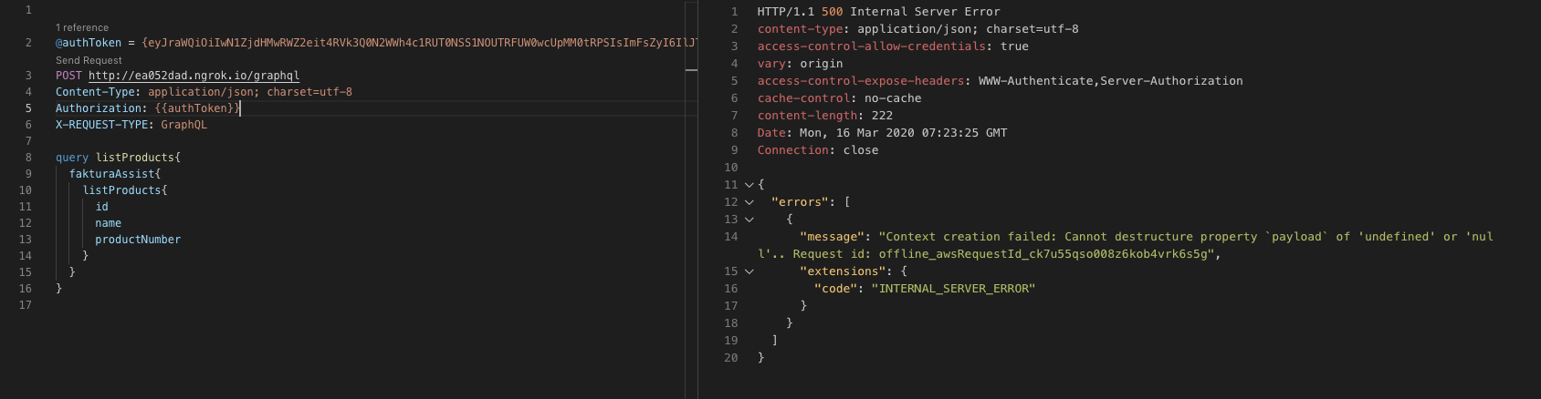 Context creation failed - graphql · Issue #545 · Huachao/vscode-restclient · GitHub