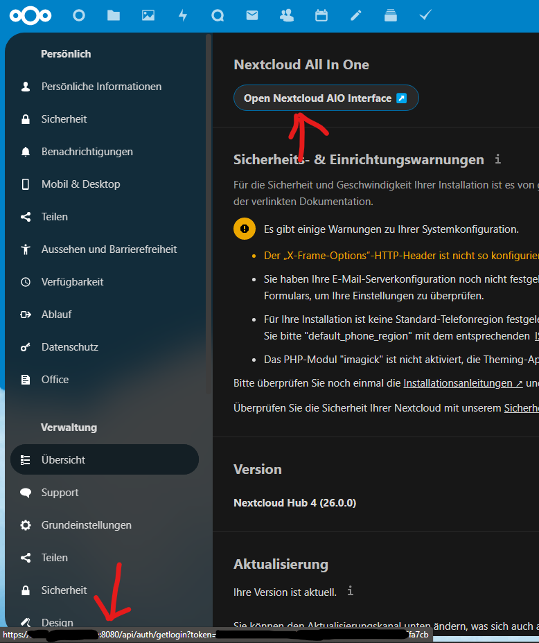 Certificate error when opening AiO interface via admin settings · Issue #2290 · nextcloud/all-in ...