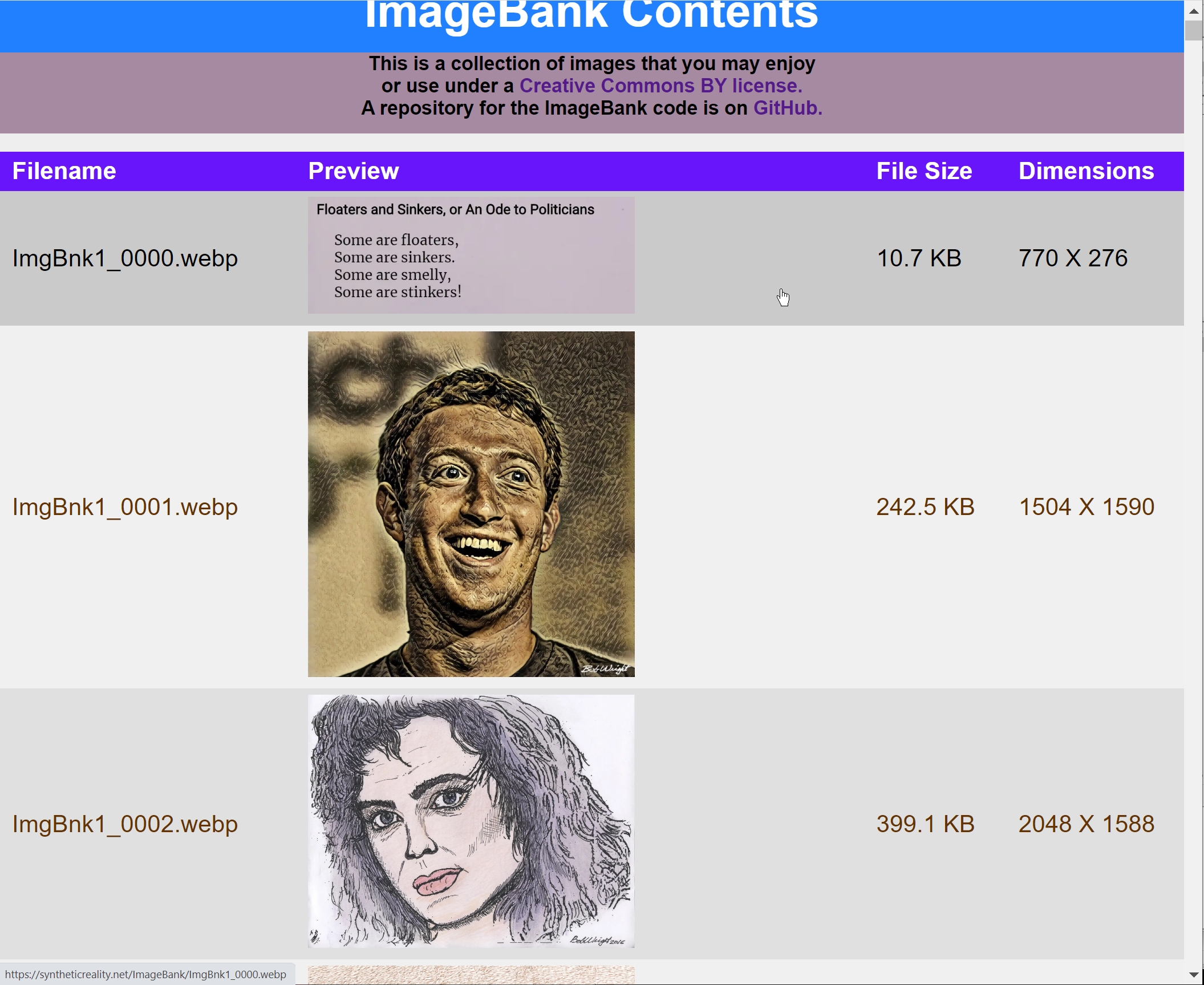 GitHub - Bob-Wright/ImageBank: ImageBank is a simple image gallery display and image share ...