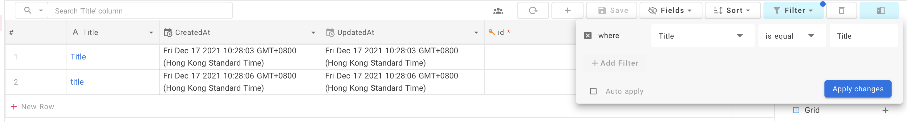 FILTRE sans Casse · Issue #873 · nocodb/nocodb · GitHub
