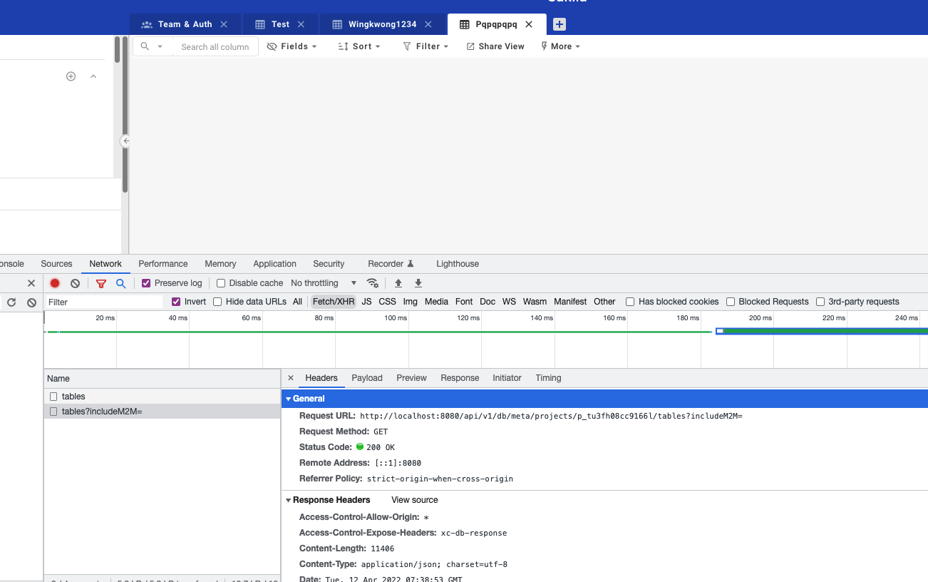 Empty grid after table creation · Issue #1651 · nocodb/nocodb · GitHub