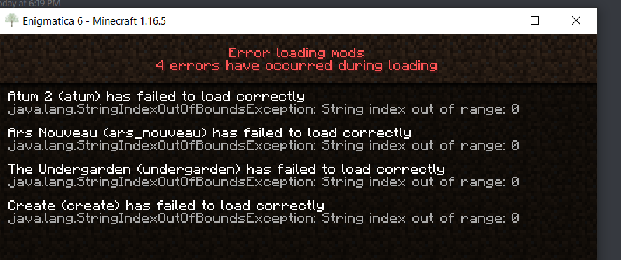 [1.16.5Forge][Bug] Crashes when replacing JEI with REI in enigmatica 6 · Issue #1 · shedaniel ...