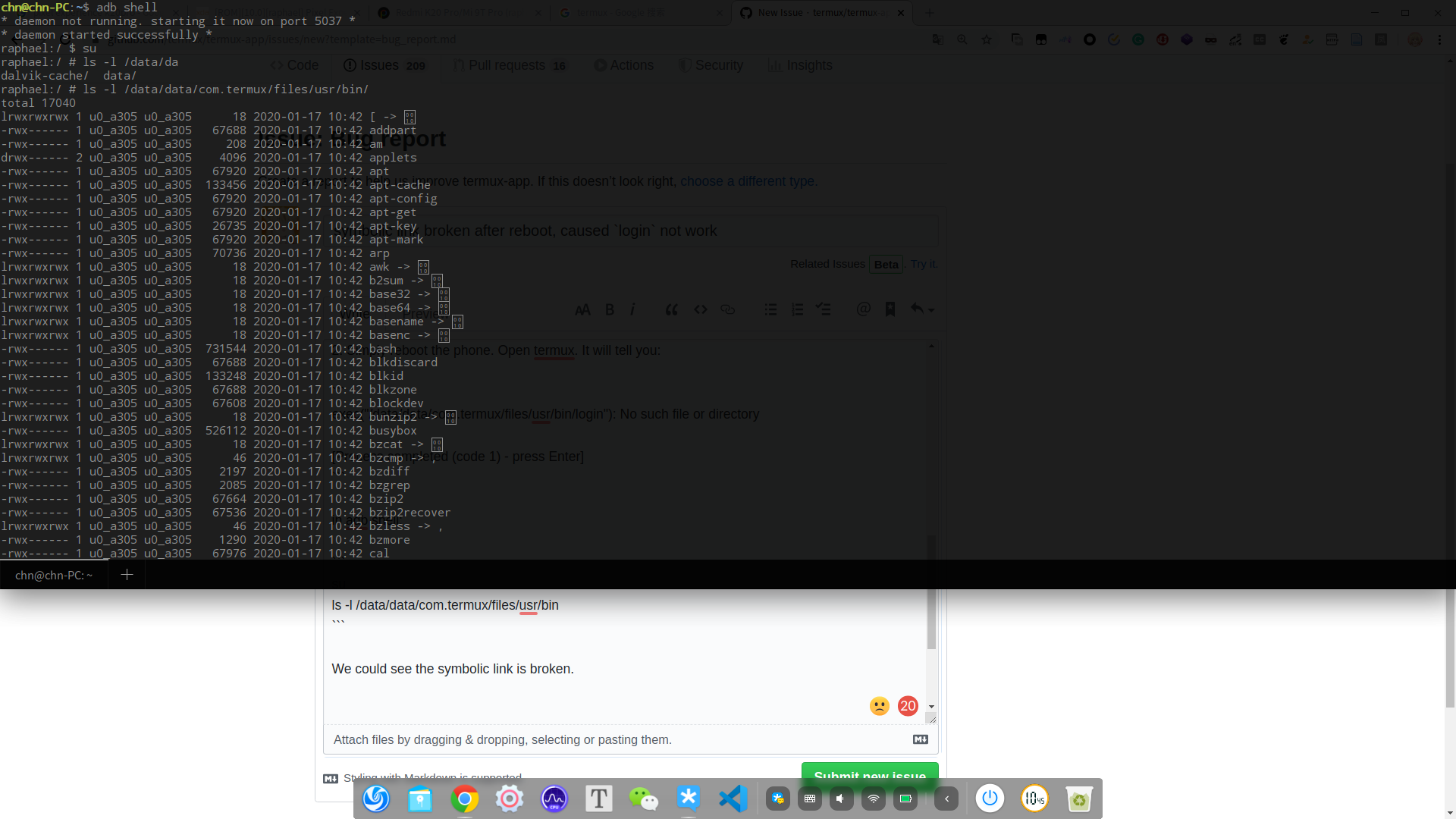 symbolic link broken after reboot, caused `login` not work · Issue #1430 · termux/termux-app ...