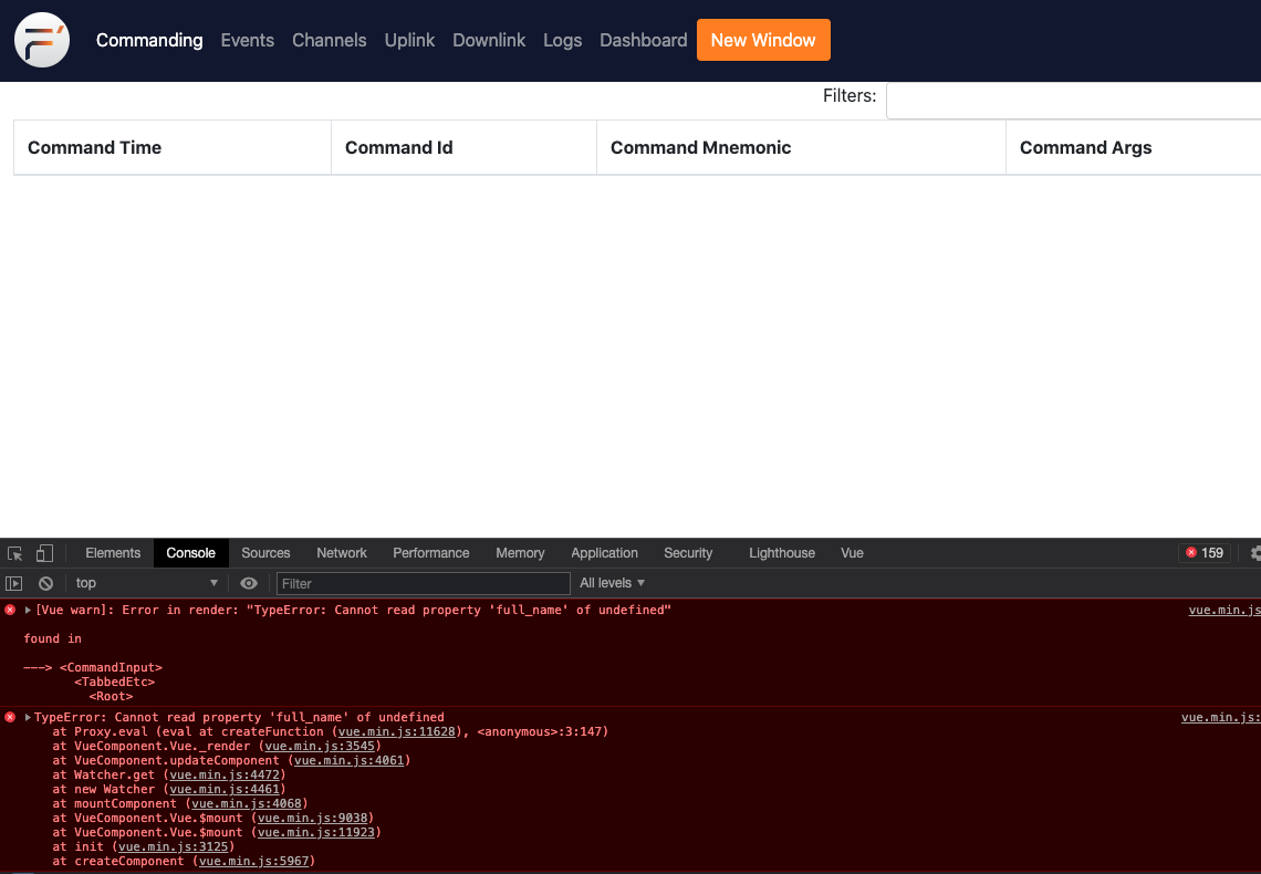 GDS GUI is blank if there is no cmdDisp.CMD_NO_OP in the CMD dictionary ...