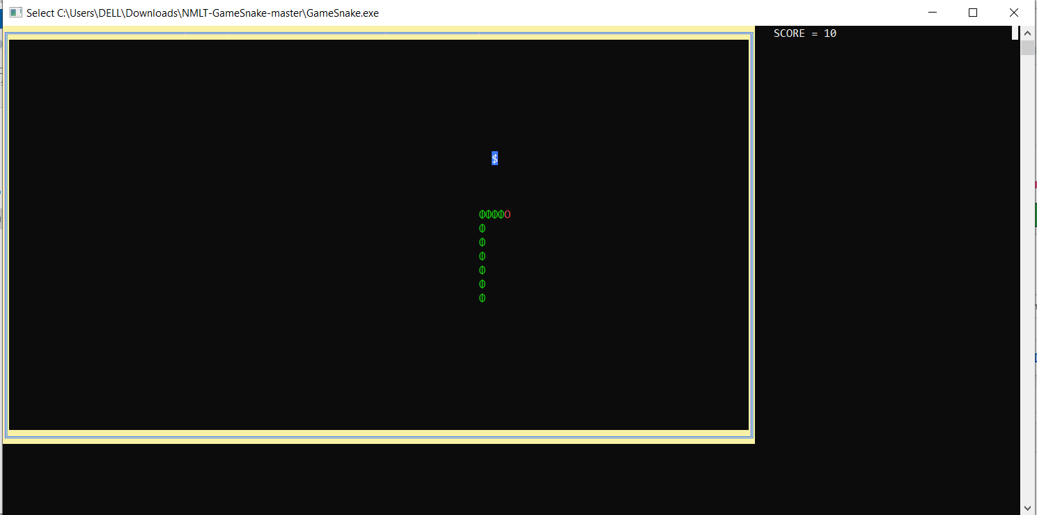 GitHub - toanhuuvuong/NMLT-GameSnake: Game rắn ăn mồi trên console