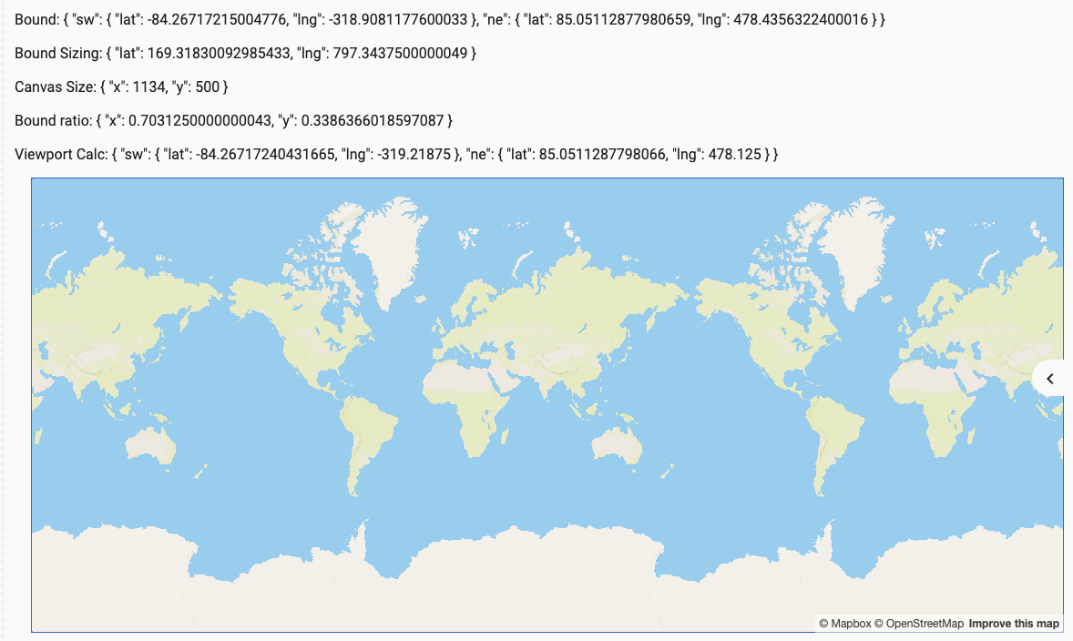 viewport.bounds returns illegal coordinate sets for large dimensions · Issue #34 · mapbox/geo ...