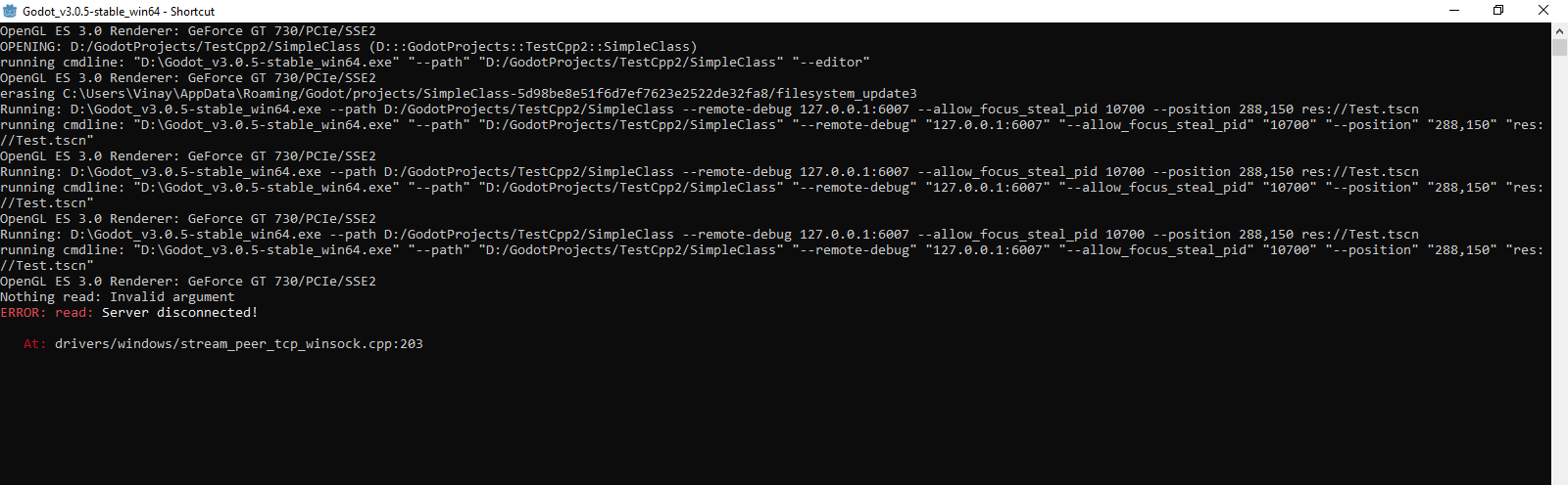 SurfaceTool and MeshInstance crashing · Issue #156 · godotengine/godot-cpp · GitHub